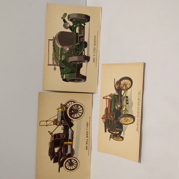 Collectors Reproductions | Art | Lot Of 3 Antique Auto Postcards Ford T ...